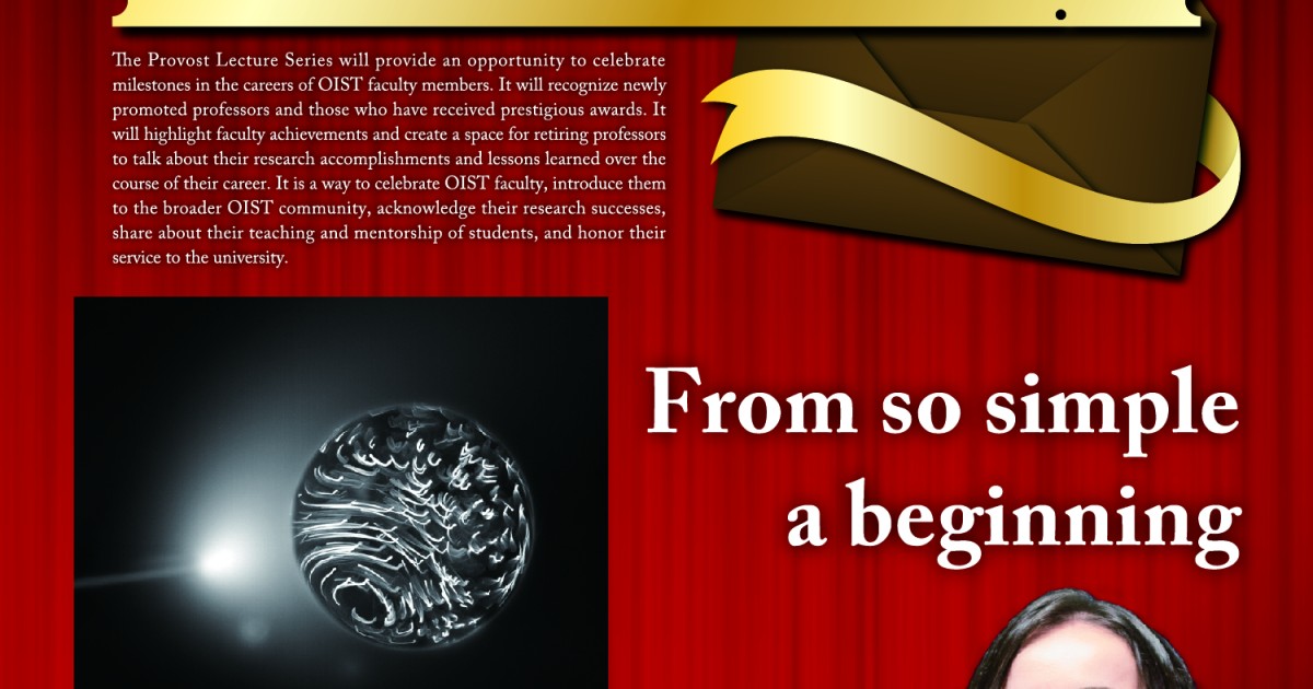 provost_lec_ser_04 | Okinawa Institute of Science and Technology OIST